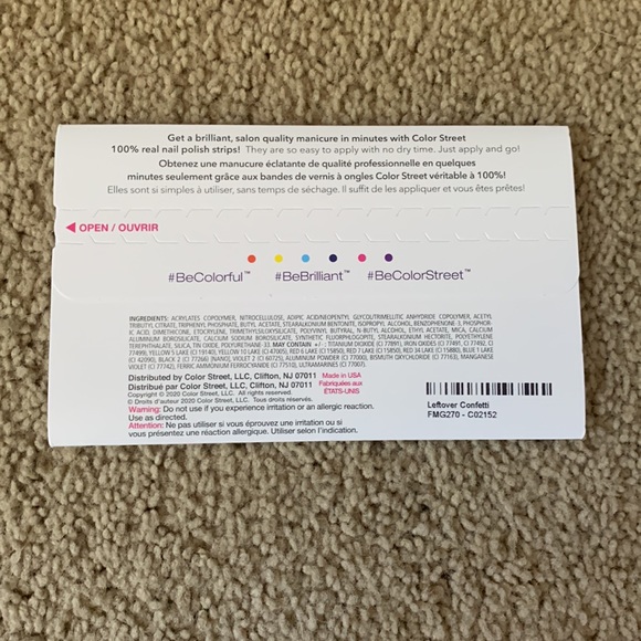 Color Street | Makeup | Color Street Leftover Confetti Nail Strips ...